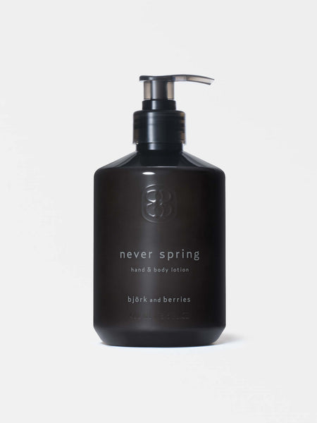 Never Spring Hand & Body Lotion 400ml | Björk and Berries – Björk and ...