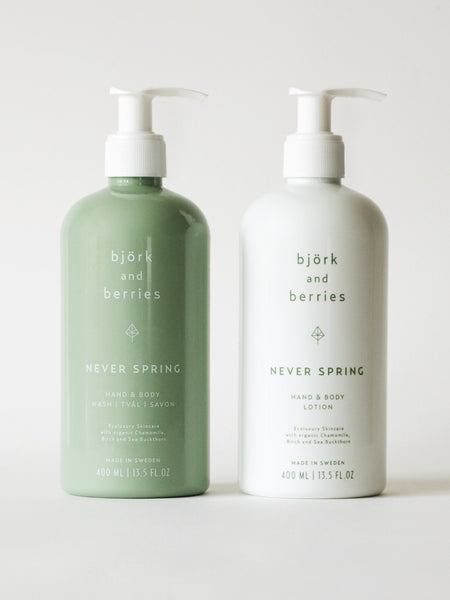 Never Spring Hand & Body Duo 2x400ml | Björk and Berries – Björk and ...